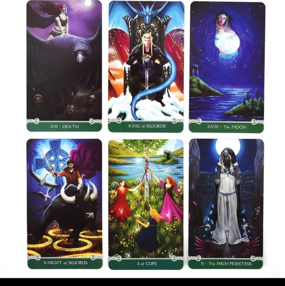 Games | Universal Celtic Tarot Cards 78 With Qr Code For Pdf Guidebook ...
